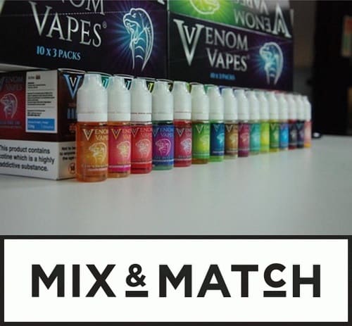 Venom Vapes - The Cheapest Deal - 6 for £13.25 - Fast&Free UK Delivery