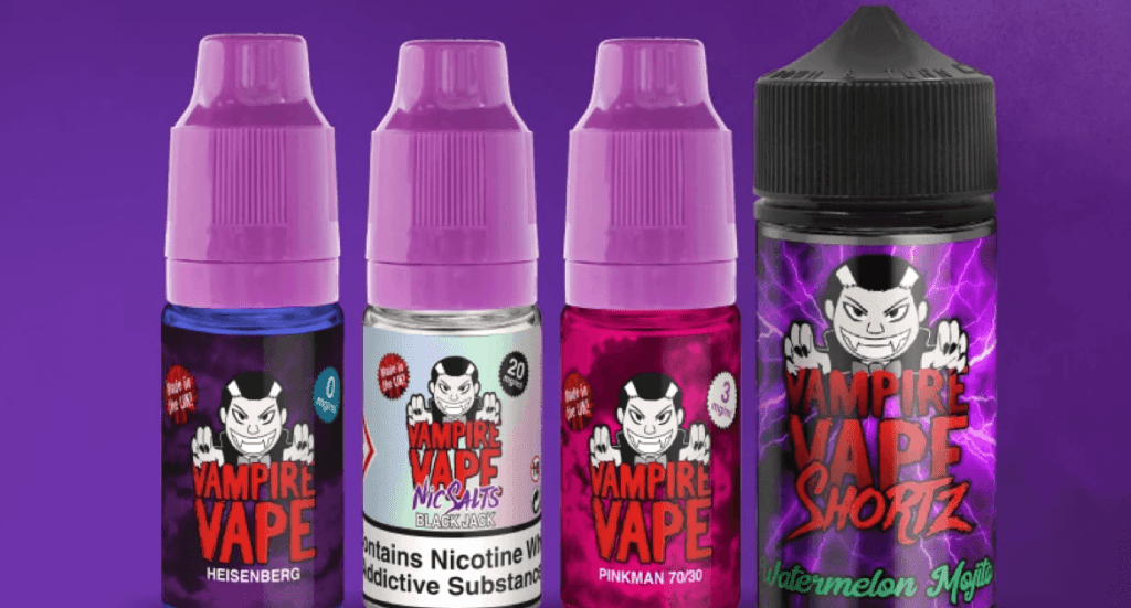 The Vampire Vape juice range here at Vapestorm - Vapestorm